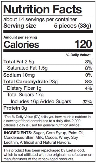 LaetaFood Tootsie Roll Midgees Cocoa Flavor Chewy Candy, Gluten-Free (1 Pound Pack)