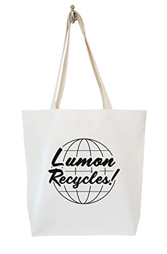 Lumon Recycles Tote Bag Severance Merchandise Funny TV Show Quotes Calico Tote Bag Gifts