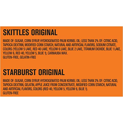 SKITTLES & STARBURST Fun Size Chewy Easter Candy Assortment, 31.9 oz, 65 Pieces Bag
