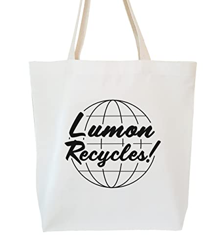 Lumon Recycles Tote Bag Severance Merchandise Funny TV Show Quotes Calico Tote Bag Gifts