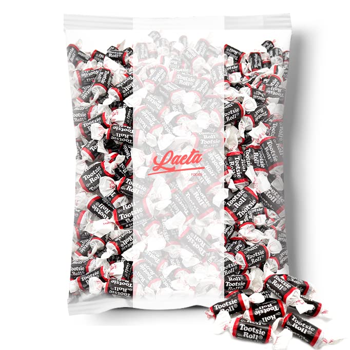 LaetaFood Tootsie Roll Midgees Cocoa Flavor Chewy Candy, Gluten-Free (1 Pound Pack)