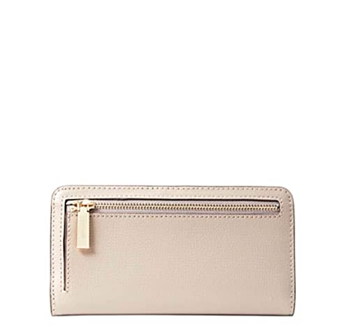 Kate Spade New York Darcy Large Slim Bifold Leather Wallet In Warm Taupe