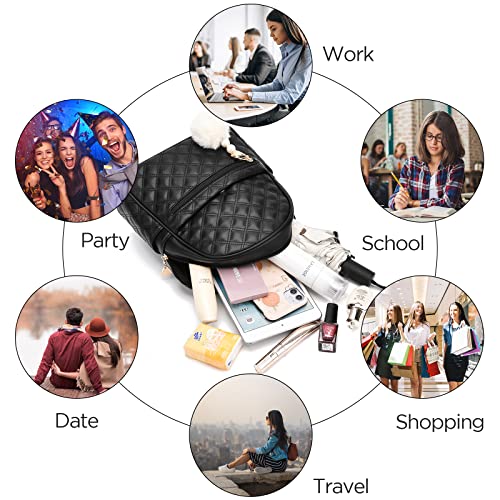 Mini Backpack Purse for Girls Teenage Cute Leather Backpacks Women Small Shoulder Bag