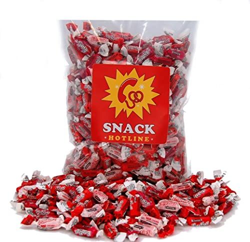 Tootsie Roll Frooties All Reds 4 Flavor Variety Bag - Sour Cherry - Fruit Punch - Strawberry - Watermelon - 28oz (1.75Lbs) of All Red Colors - Bulk Candy Individually Wrapped Taffy - Snack Hotline
