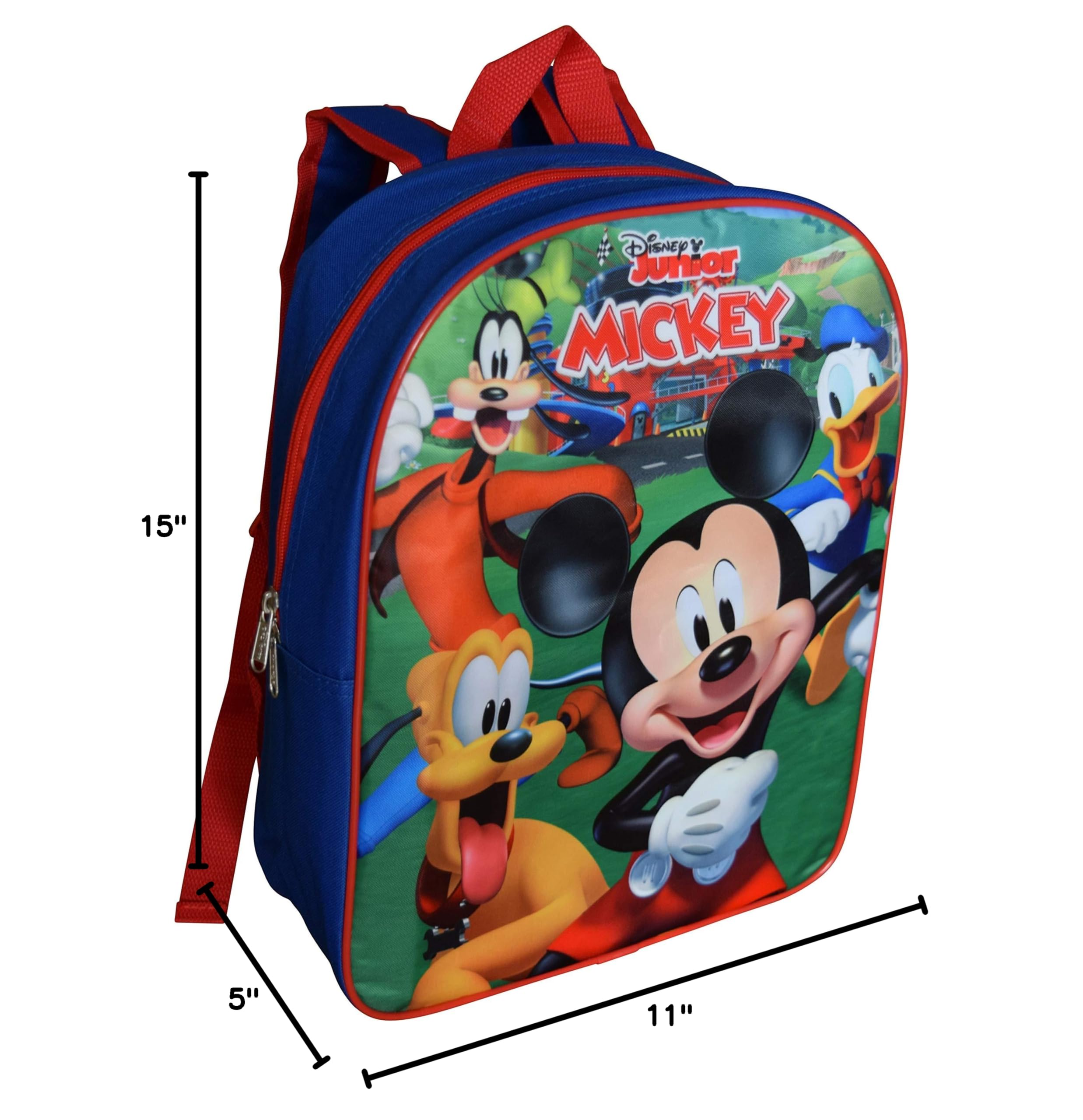 Mickey Mouse 15" Backpack (Royal Blue-Red)
