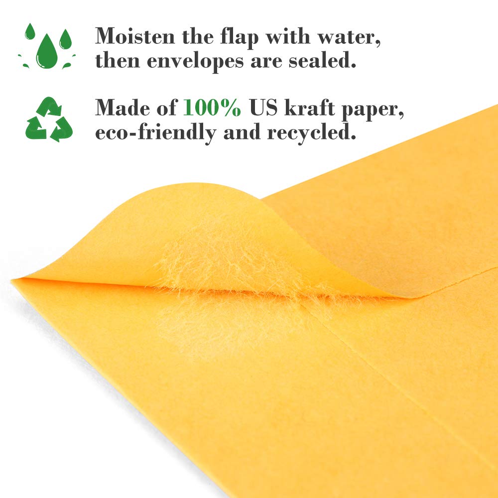ValBox #1 Coin Envelopes 2.25x 3.5 Small Parts Envelope with Gummed Flap for Home, Garden or Office Use, Brown Kraft Seed Envelopes 500 per Box