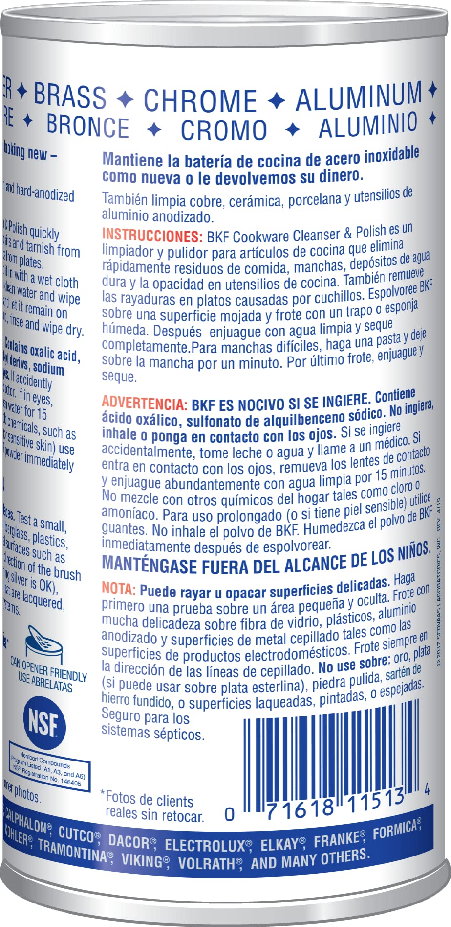 Bar Keepers Friend Cookware Cleanser & Polish - 12oz (2 Pack)