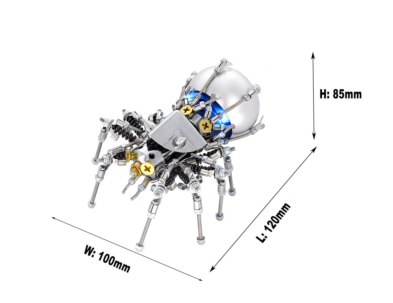 SAVWAY Metal Puzzle 3D Spider Model Kits Metal Model for Adults and Kids to Build JS-001 3D Metal Puzzles