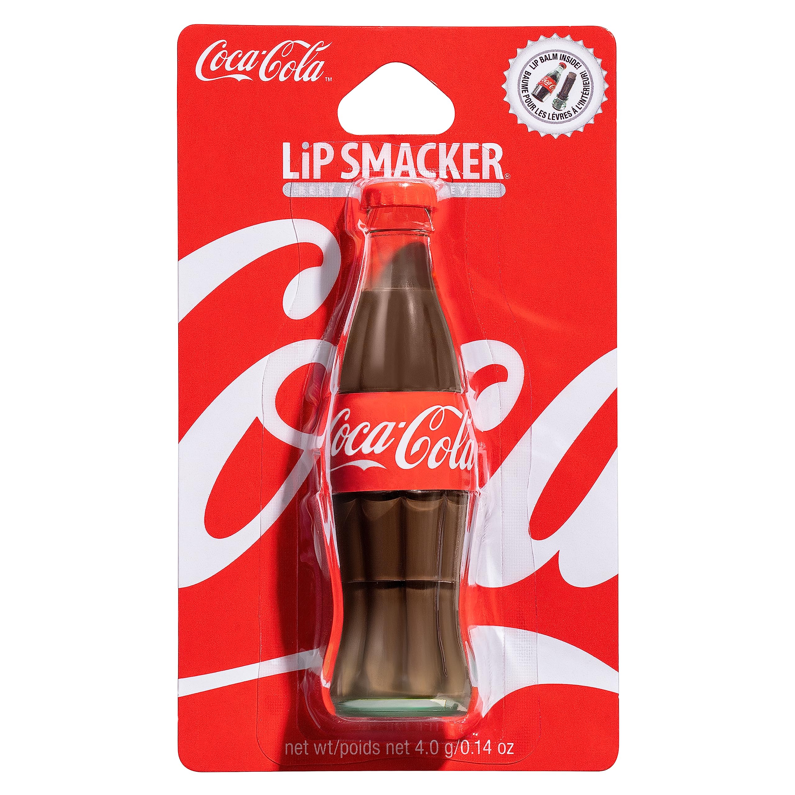Lip Smacker Classic Coca Cola Bottle Lip Balm Coke Flavored, Lip Care to Moisturize Dry Lips