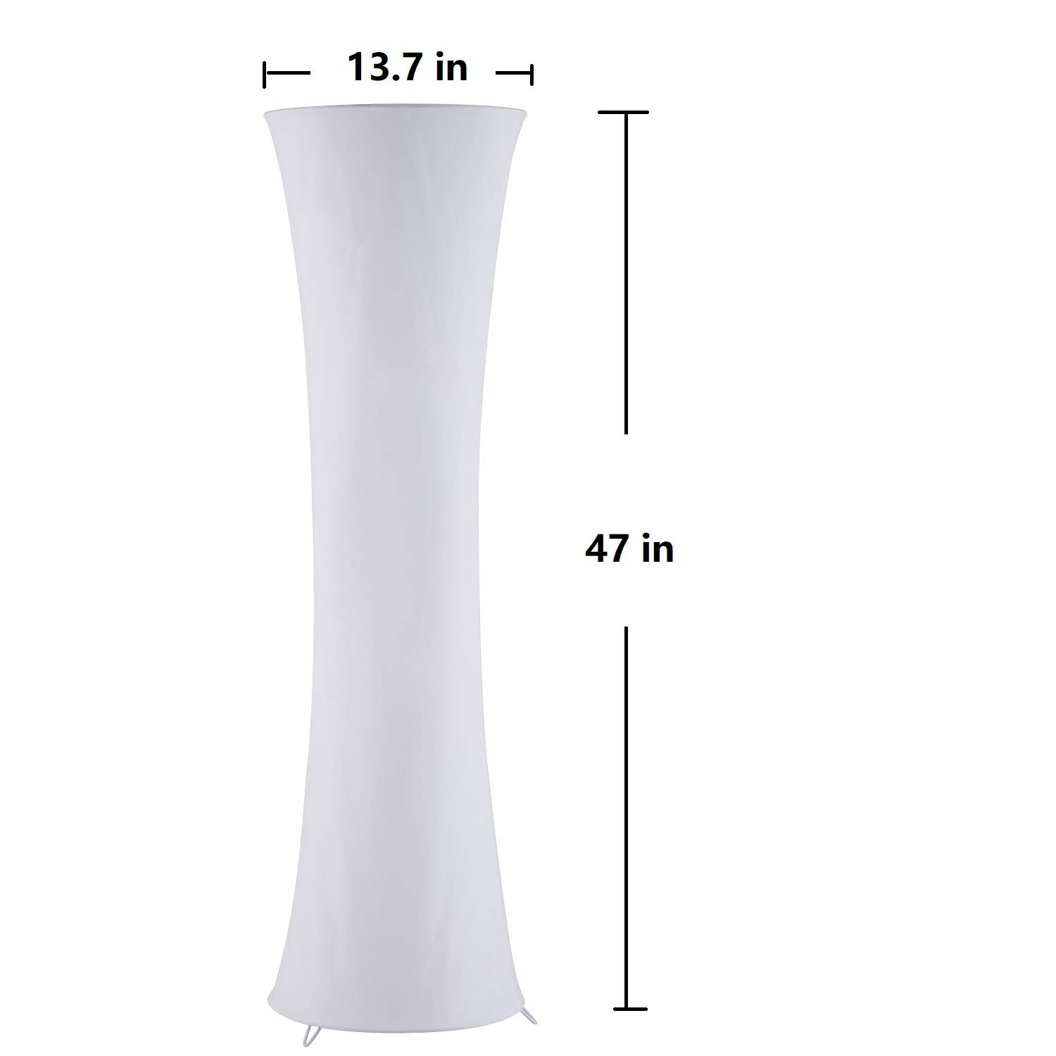 Floor Lamp for Living Room Bedrooms, Contemporary Floor Lamps with White Cloth Fabric Shade, Soft Standing Light Corner Lighting