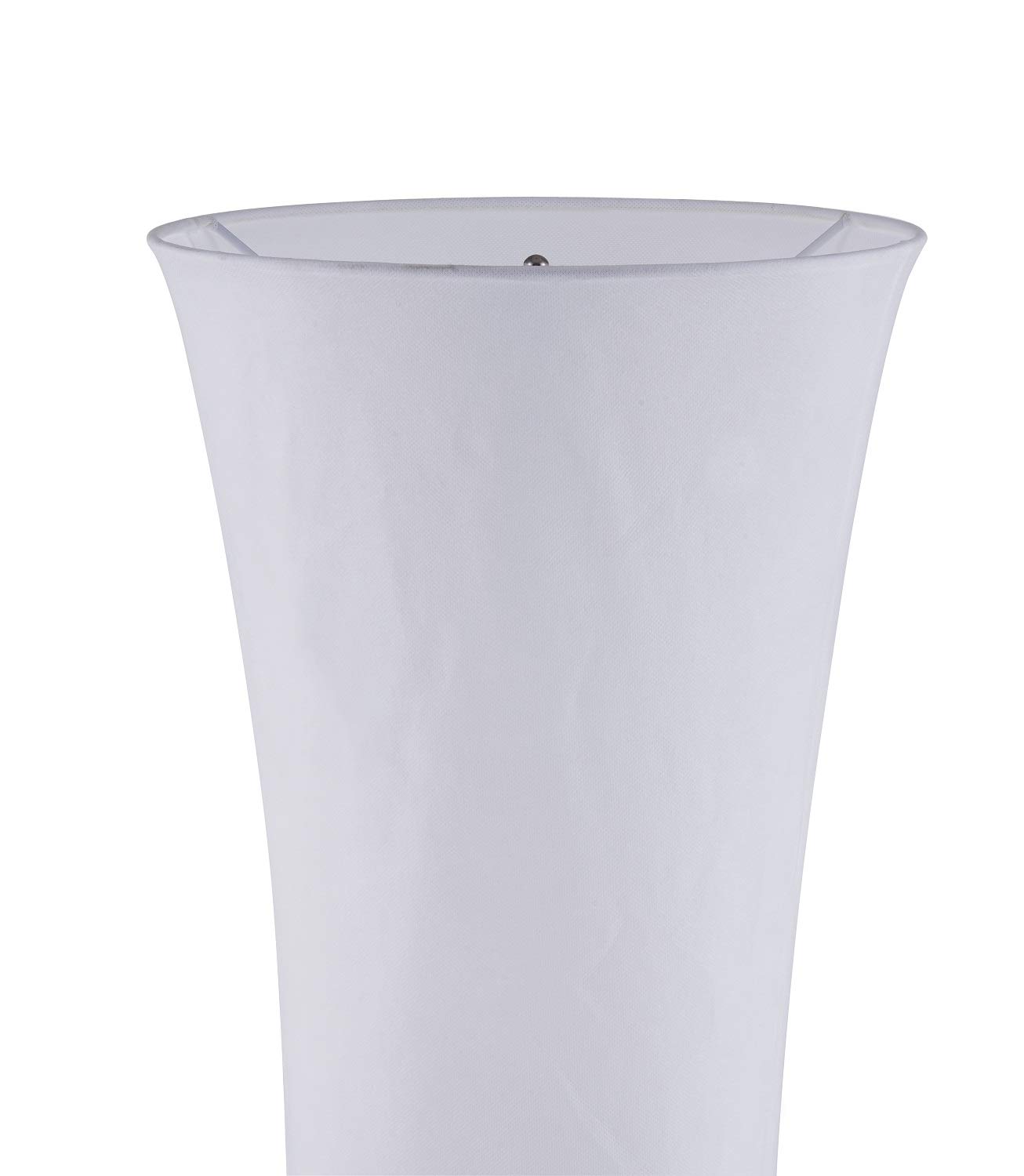 Floor Lamp for Living Room Bedrooms, Contemporary Floor Lamps with White Cloth Fabric Shade, Soft Standing Light Corner Lighting