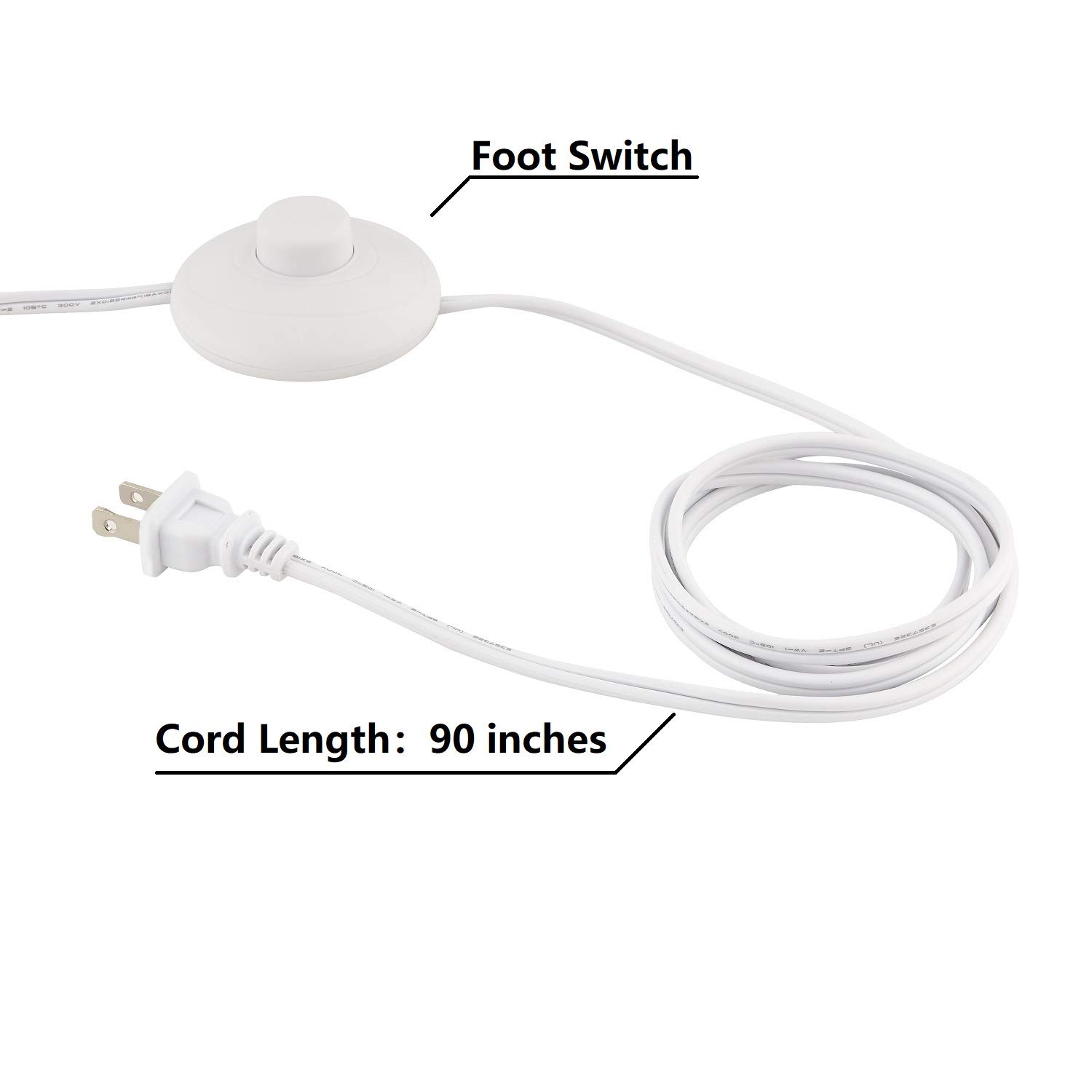 Floor Lamp for Living Room Bedrooms, Contemporary Floor Lamps with White Cloth Fabric Shade, Soft Standing Light Corner Lighting