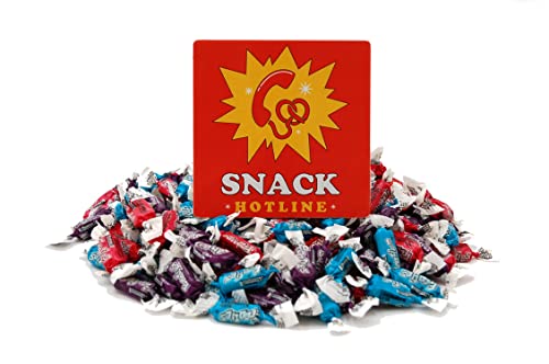 Tootsie Roll Frooties 3 Flavor Mix-Grape-Strawberry-Blue Raspberry-1.75 LB Assortment of Chewy Taffy-Individually Wrapped - Bulk Variety Pack Enclosed in a Secured Heat Sealed Bag by Snack Hotline