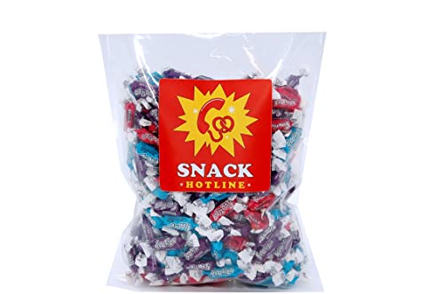 Tootsie Roll Frooties 3 Flavor Mix-Grape-Strawberry-Blue Raspberry-1.75 LB Assortment of Chewy Taffy-Individually Wrapped - Bulk Variety Pack Enclosed in a Secured Heat Sealed Bag by Snack Hotline