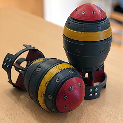 GQIXIA Mini Nuke Bomb Storage Box Fallout-Inspired,Retro Samll Bomb Shape Storage Bin,3D Mini Resin Storage Box Ornament Table Decoration,Best