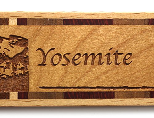 Yosemite National Park, California - Engraved Wooden Bookmark with Suede Tassel - Made in USA - Also Available Personalized