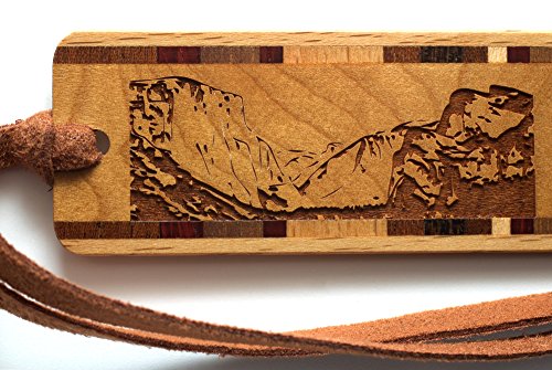 Yosemite National Park, California - Engraved Wooden Bookmark with Suede Tassel - Made in USA - Also Available Personalized