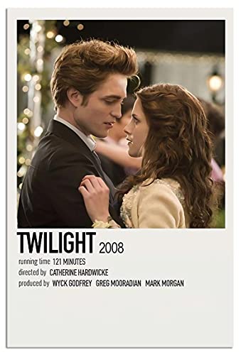 Twilight Poster,Canvas Wall Art For Living Room Decor Aesthetic Vintage Posters & Prints Girls Bedroom Large College Dorm Fall Kitchen Decorations Growth Mindset Classroom Unframed 12x18 inches
