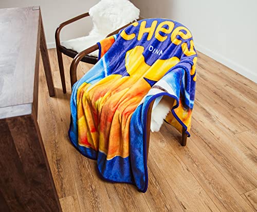 Kraft Macaroni and Cheese Plush Fleece Throw Blanket | Soft Polyester Cover For Sofa and Bed, Cozy Home Decor Room Essentials | Cute Gifts and Collectibles | 45 x 60 Inches