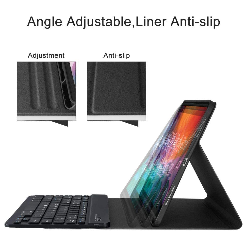HOTLIFE Case with Keyboard for iPad Air 13 inch (M2 2024 ),Keyboard Case for iPad Pro 12.9 6th/5th Generation, Wireless Detachable Keyboard- with Pencil Holder for New iPad Air 13-inch/iPad Pro 12.9