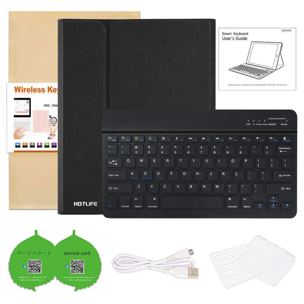 HOTLIFE Case with Keyboard for iPad Air 13 inch (M2 2024 ),Keyboard Case for iPad Pro 12.9 6th/5th Generation, Wireless Detachable Keyboard- with Pencil Holder for New iPad Air 13-inch/iPad Pro 12.9