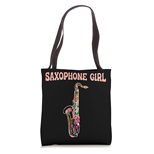 Funny Sxophone Player Saxophonist Jazz - Saxophone Girl Tote Bag