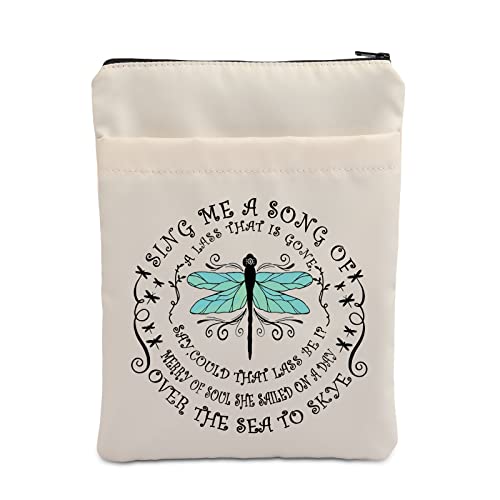 VAMSII Book Lover Gift Sing Me a Song of a Lass That is Gone Book Sleeve for Book Lovers Gift for Dragonfly Fan(Sing me)