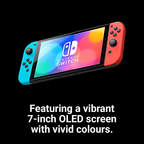 Nintendo Switch (OLED Model) - Neon Blue/Neon Red (European Version)