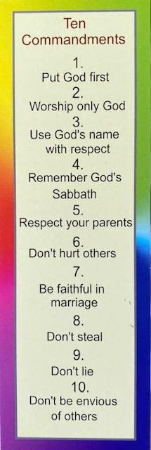 Thelma's Shop Ten Commandments Bookmarks for Kids and Adults Church Gifts Religious (50 Count)