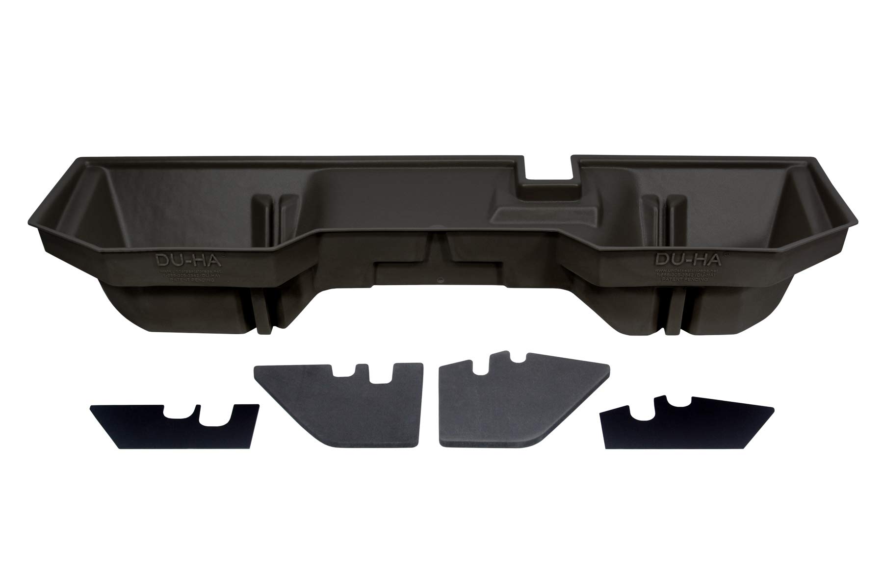 DU-HA Under Seat Storage Fits 02-21 Dodge/Ram 1500 Quad & Crew Cab and 03-21 Dodge/Ram 2500 & 3500 Quad & Crew Cab (Clasic), Dk Gray, Part #30017