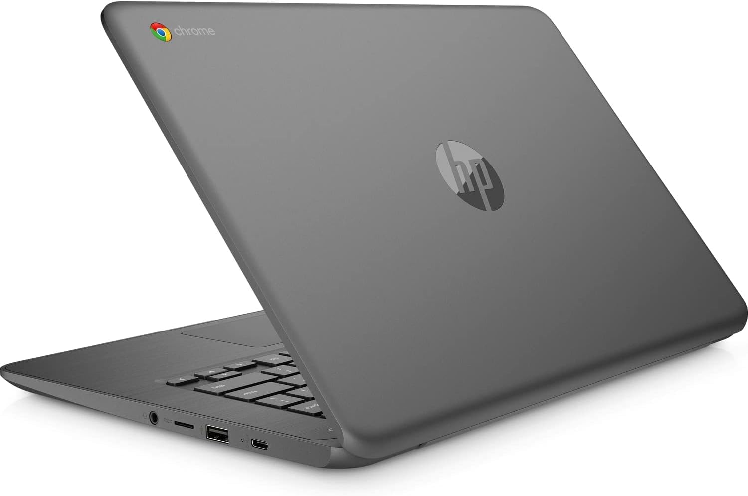 HP Newest 14inch Chromebook AMD Dual-Core A4-9120C Processor, 4GB DDR4 Memory, 32GB eMMC Storage, AMD Radeon R4 Graphics, Chrome OS-Gray(Renewed)