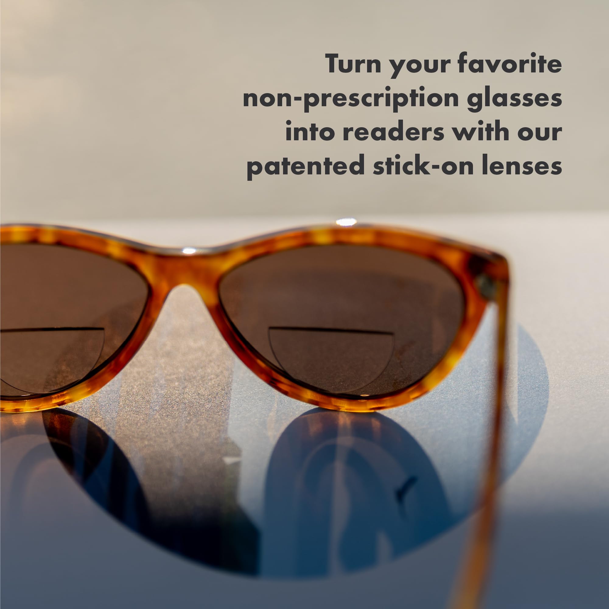 StickTite Lenses Small 28mm (Single Pack) β Stick-on bifocal lenses - Instantly convert sunglasses into magnified, bifocals. Reusable lenses (1 pair) 1.75 diopter