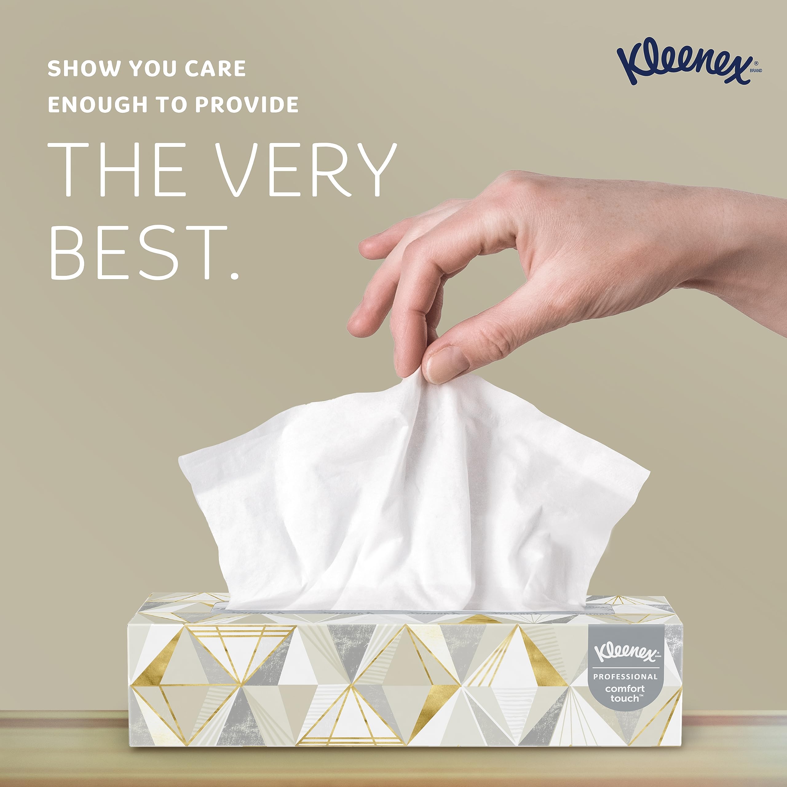 Kleenex® Professional Facial Tissue for Business (21606), Flat Tissue Boxes, 48 Boxes / Case, 125 Tissues / Box, 6,000 Tissues / Case