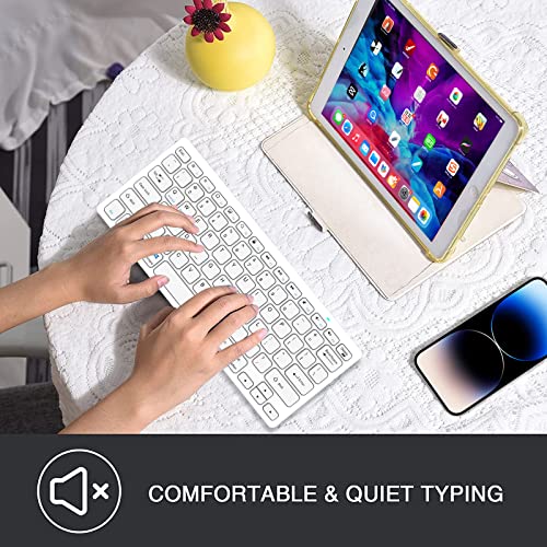 HZD Bluetooth Keyboard for iPad, Wireless Keyboard Compatible with iPad 9th/8th/7th, iPad Air 5/4/3, iPad Pro 12.9/11 Inch, iPad Mini 6