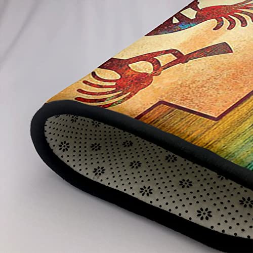 ZHUBAJIE Southwest Native American Kokopelli Area Rugs Home Decor Pad for Living Room Bedroom Bathroom Floor Mat Non-Slip Carpets2x3 ft