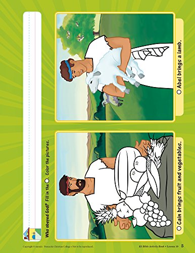 K5 Bible Activity Book - Abeka 5 Year Old Kindergarten Bible Coloring and Activity Book