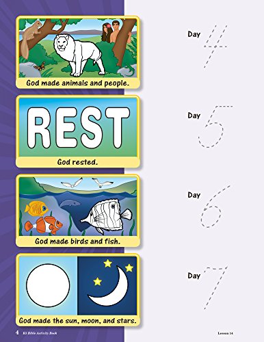 K5 Bible Activity Book - Abeka 5 Year Old Kindergarten Bible Coloring and Activity Book
