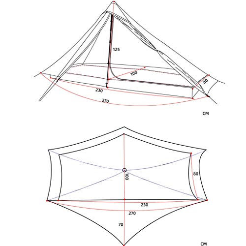 AyfeS Tent for Camping Automatic Pop Up Camping Tent 4 Person with 2 Door&2 Mesh Windows Waterproof Instant Tent for Family Hiking Large Space for Picnic Outdoors (Grey)