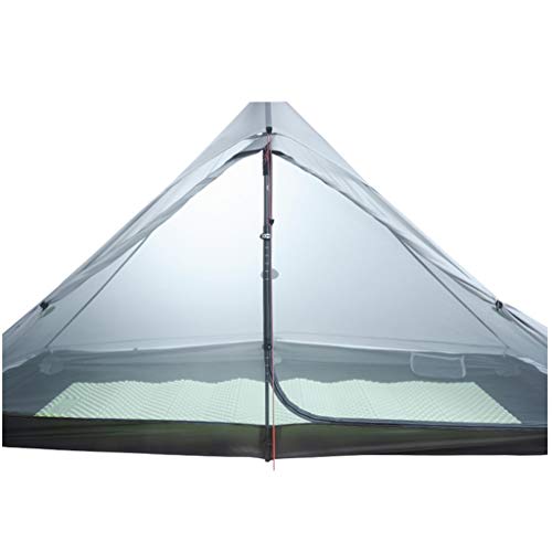 AyfeS Tent for Camping Automatic Pop Up Camping Tent 4 Person with 2 Door&2 Mesh Windows Waterproof Instant Tent for Family Hiking Large Space for Picnic Outdoors (Grey)