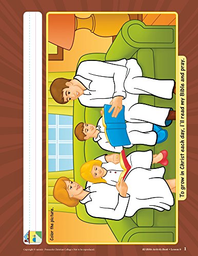 K5 Bible Activity Book - Abeka 5 Year Old Kindergarten Bible Coloring and Activity Book