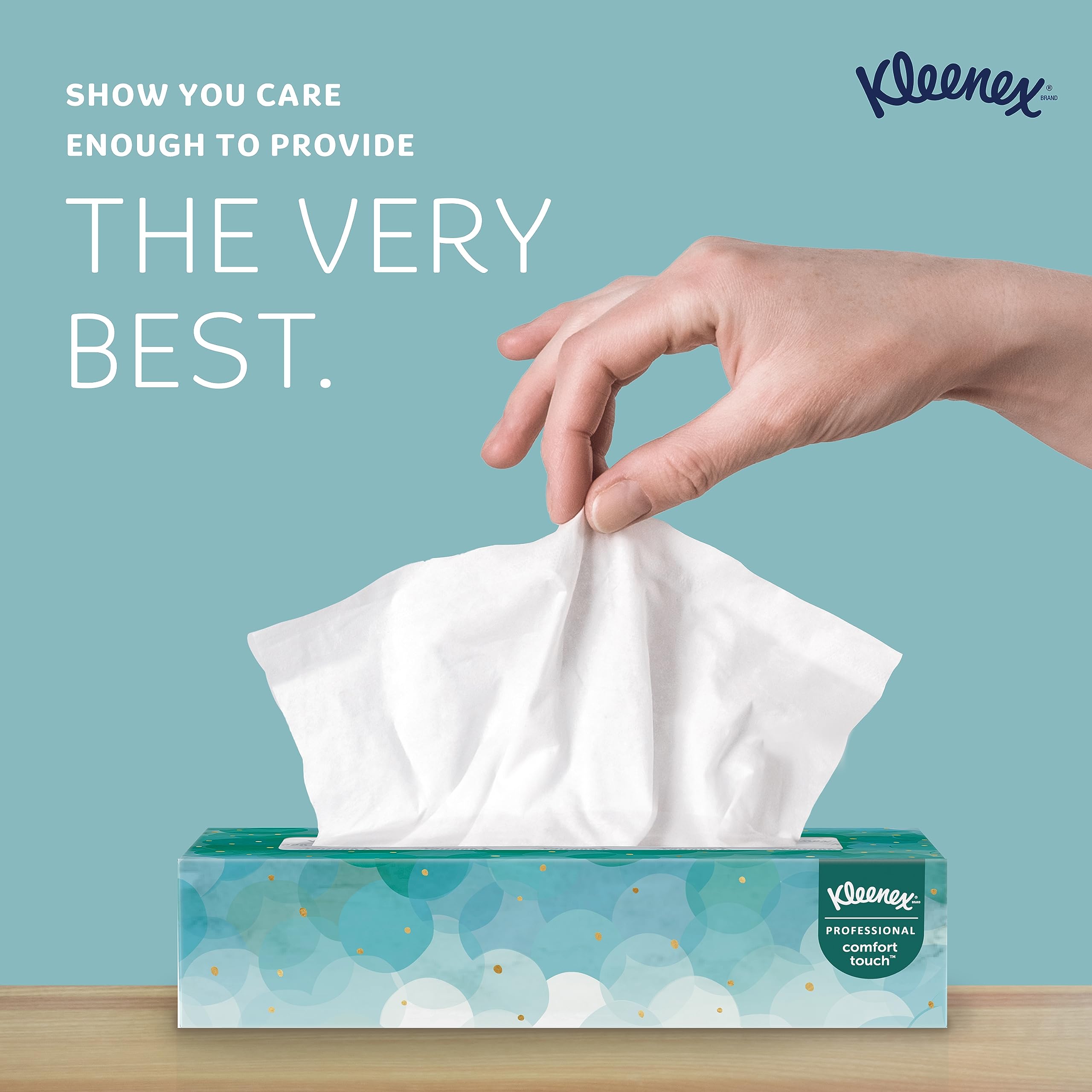 Kleenex Professional Facial Tissue for Business (21400), Flat Tissue Boxes, 36 Boxes / Case, 100 Tissues / Box, 3,600 Tissues / Case