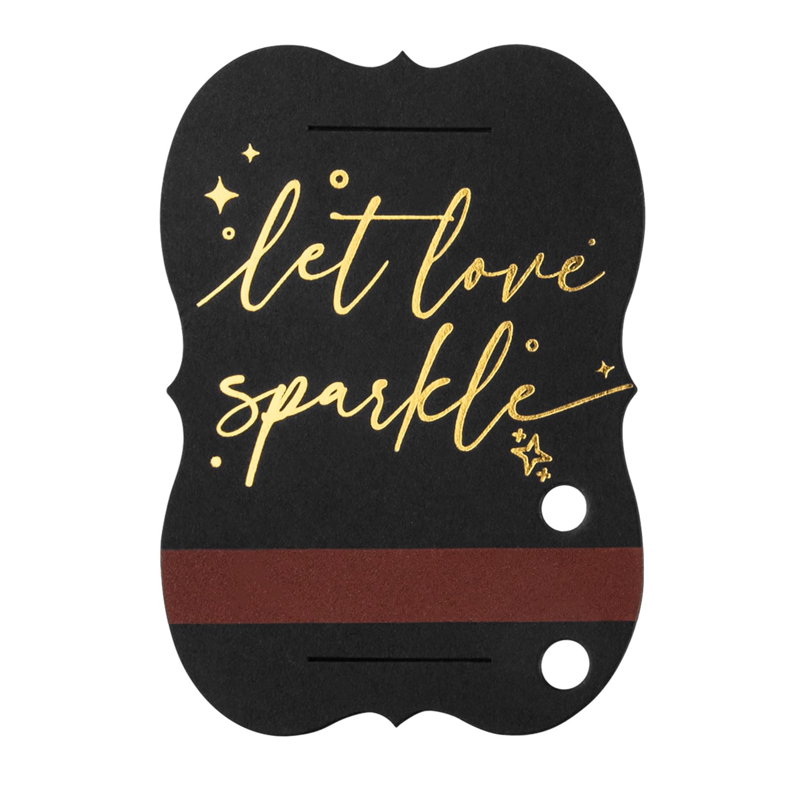 100 PCS Wedding Send Off Sparkler Tags, “Let Love Sparkle” Gold Foil Stamped Metallic Sparkler Sleeves with Match Striker Strips for Anniversary Parties Graduation Birthday Engagement Event