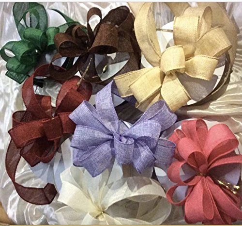Burlap Ribbon Perfect for Wedding Home Decoration Gift Wrap Bows Made Handmade Art Crafts 1-1/2 Inch X 10 Yard Spool (Green)