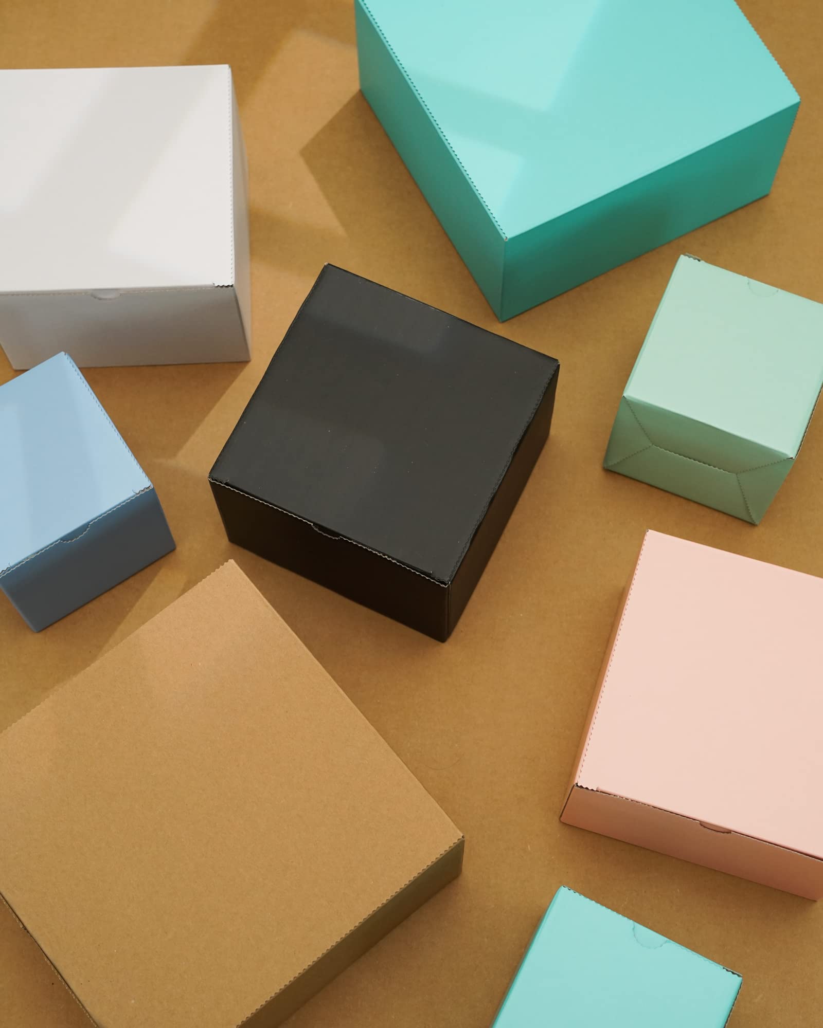 JTRF Small Gift Boxes with Lids β 10-Pack Recyclable Cardboard Boxes for Gifts, Invitations, Organization Sturdy Kraft Boxes β Gift Boxes Bulk Pack (4 x 4 x 4, Black)