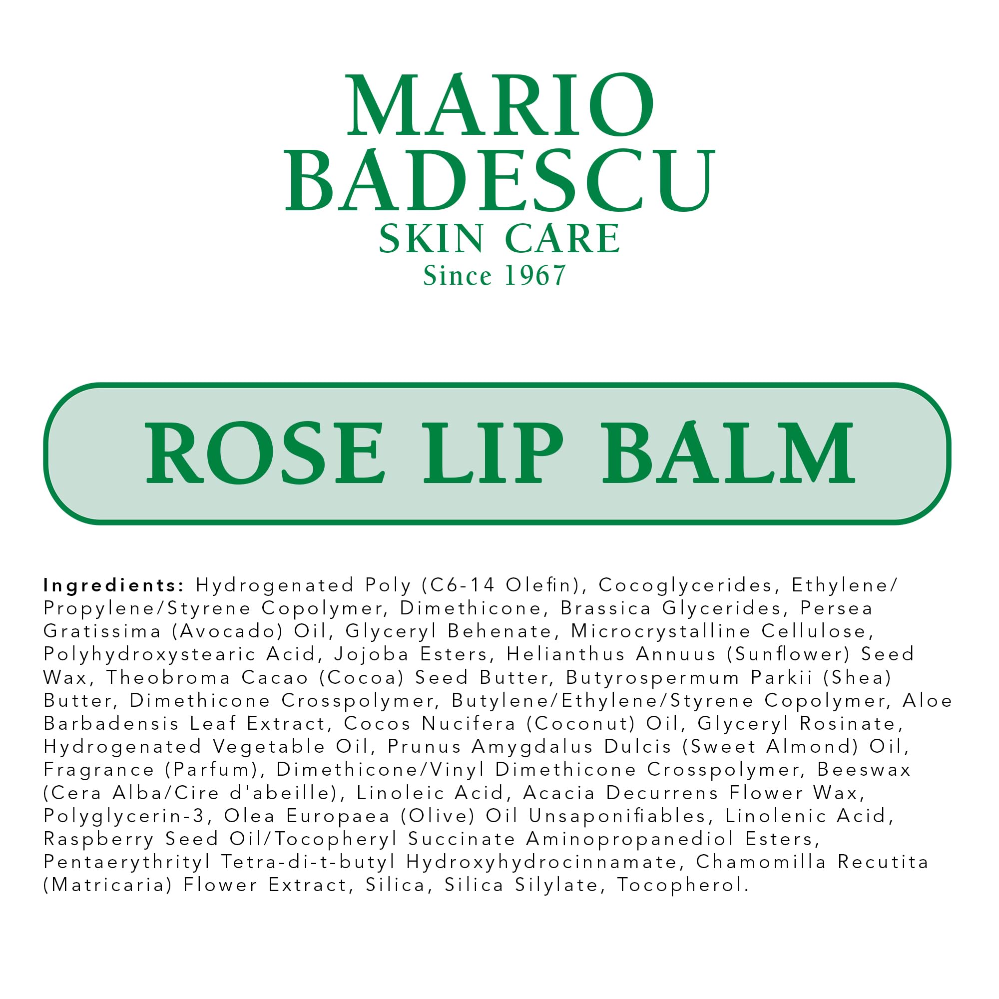 Mario Badescu Moisturizing Lip Balm | Trio Pack Includes Mint, Rose, and Original | Infused with Vitamin E, Cocoa Butter, and Coconut & Sweet Almond Oils for Soft & Supple Lips | 3 Count
