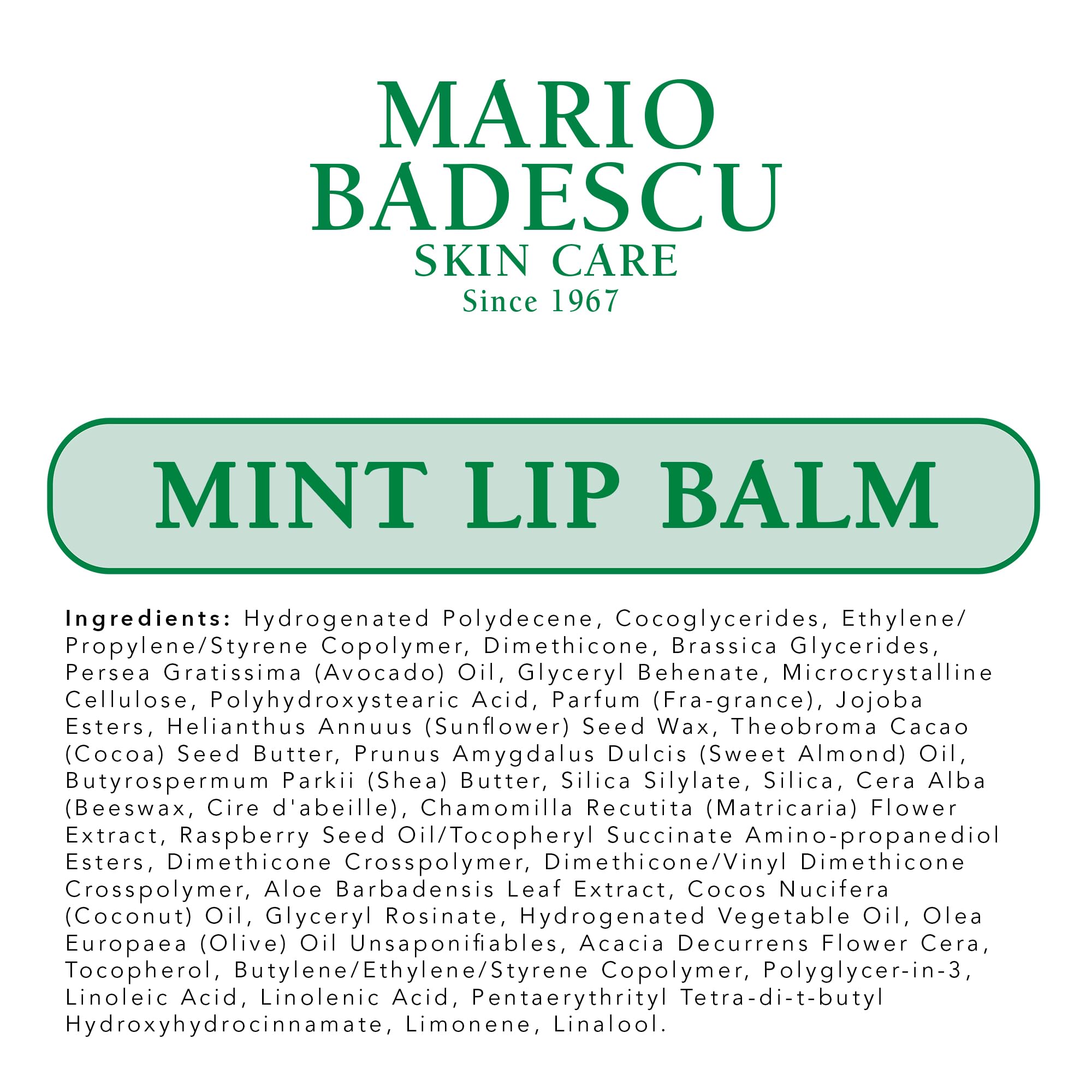 Mario Badescu Moisturizing Lip Balm | Trio Pack Includes Mint, Rose, and Original | Infused with Vitamin E, Cocoa Butter, and Coconut & Sweet Almond Oils for Soft & Supple Lips | 3 Count