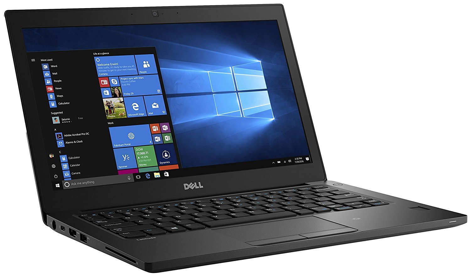Dell Latitude 12 7000 7280 Notebook: Intel Core i5-6300U | 256GB SSD | 8GB DDR4 | 12.5" (1366x768) | Backlit Keyboard | Windows 10 Pro - (Renewed)