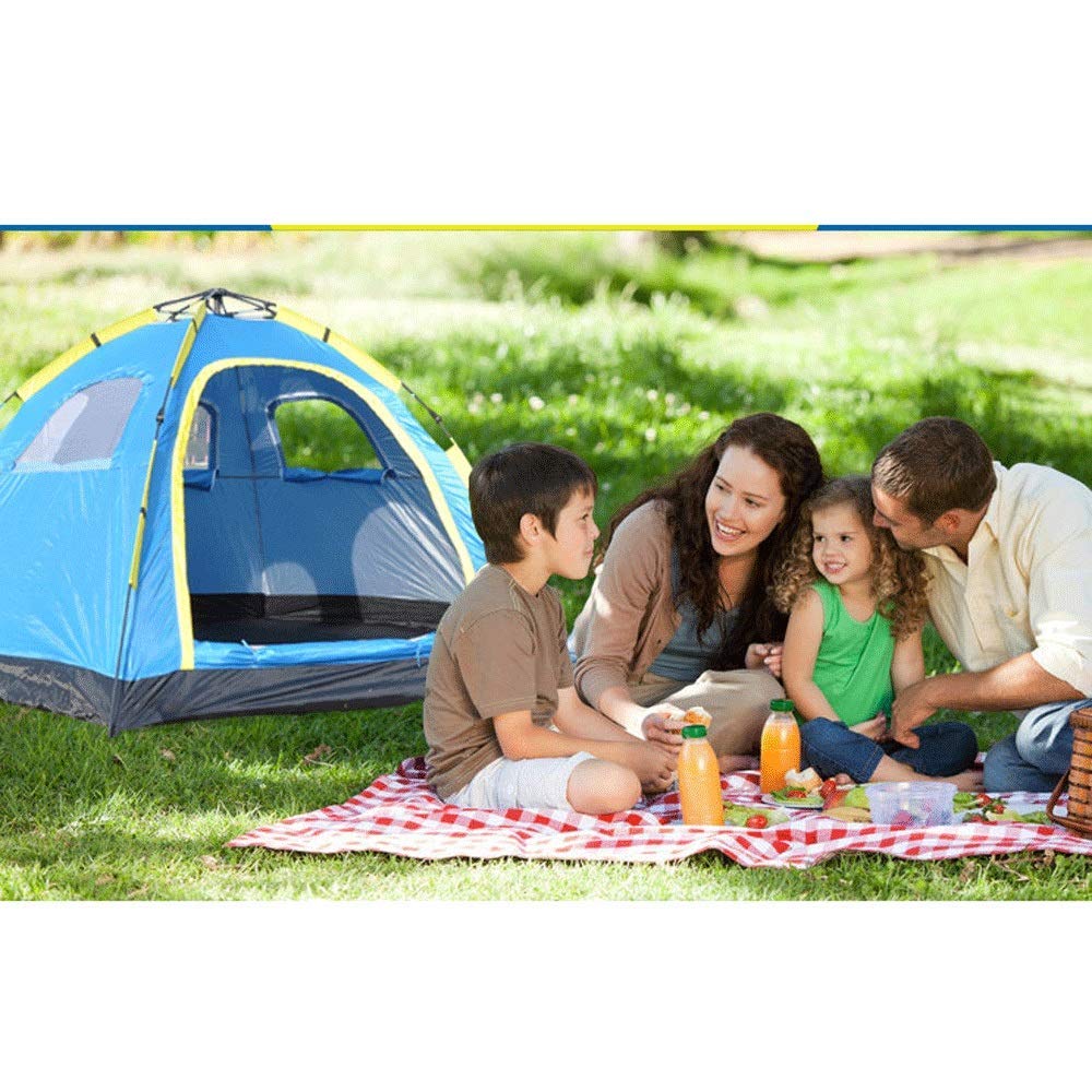 AyfeS Tent for Camping Camping Tent 4 with 2 Doors 2 Windows Automatic Pop Up Waterproof Instant Tent for Outdoor Hiking Large Space for Picnic Outdoors