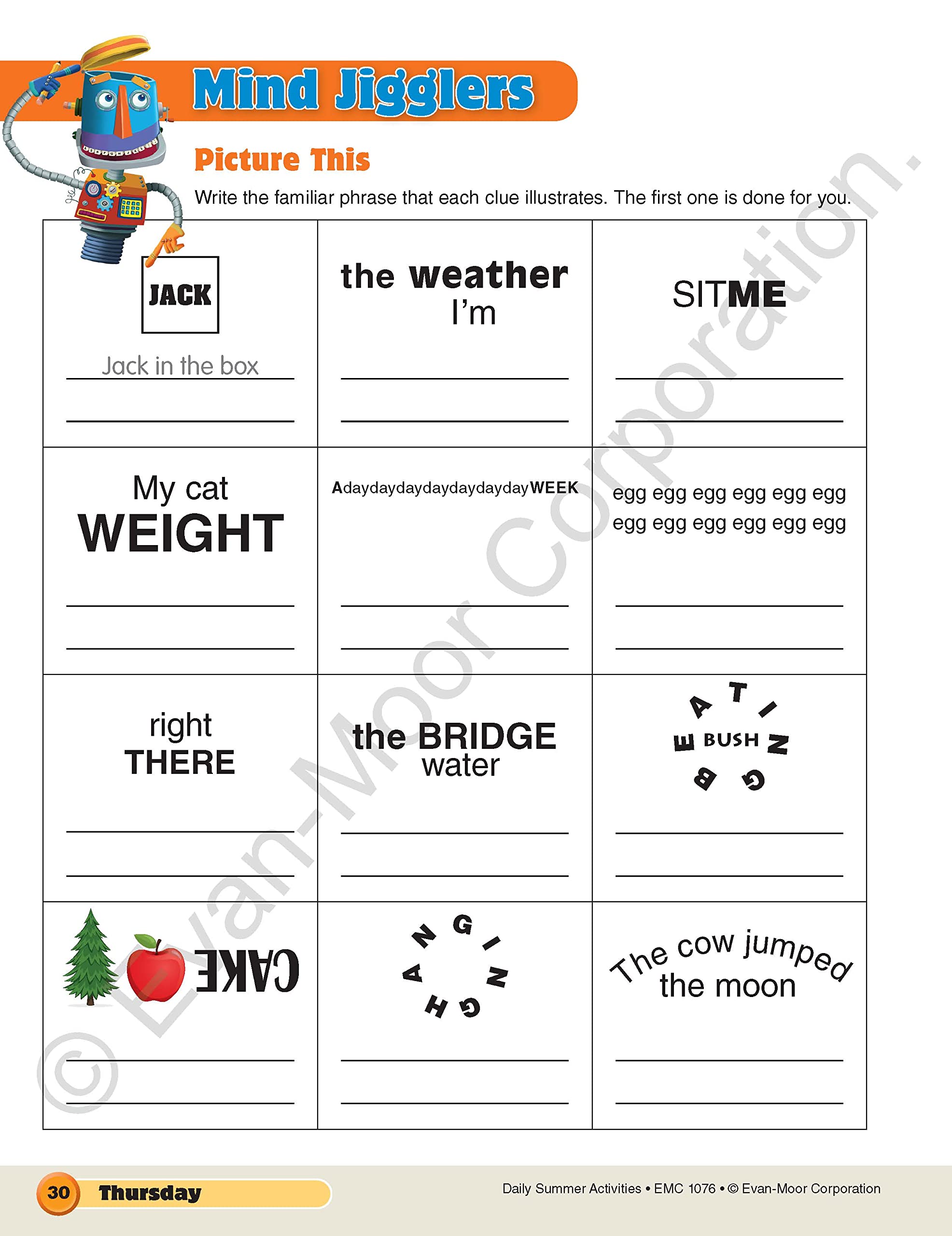 Evan-Moor Daily Summer Activities, Grade 5-6
