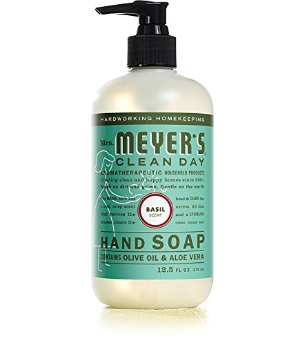 MRS. MEYER'S Liquid Hand Soap 12.5 OZ Scents Variety Pack 6 ( Rosemary, Basil, Geranium, Honeysuckle, Lavender, and Lemon Verbena)
